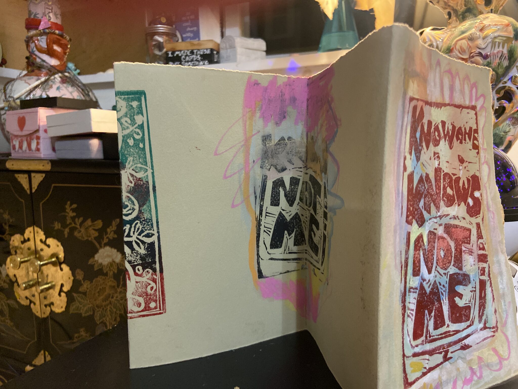 Mixed Media and Lino Printed Accordion Books - Arts Council of Anne ...