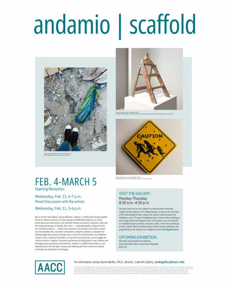 andamio | scaffold exhibition at the AACC Cade Gallery - Arts Council ...